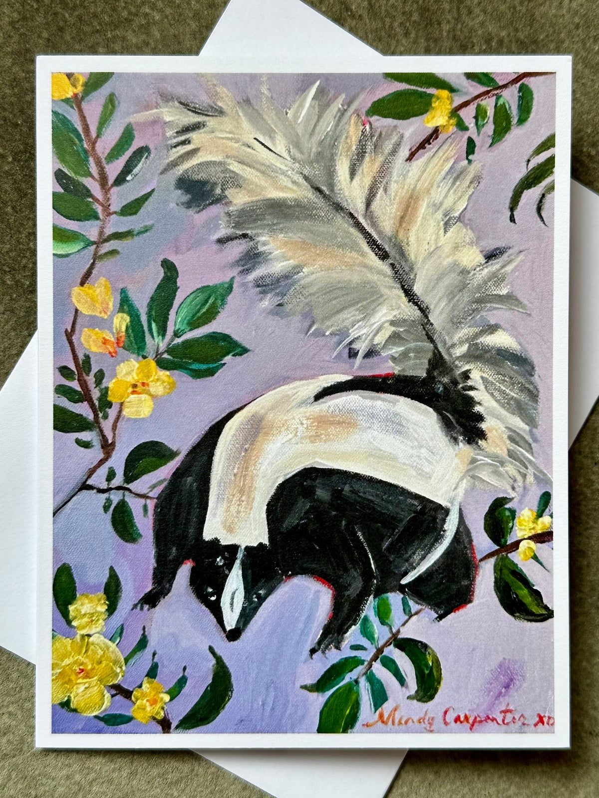 "Le Skunk" Card by Mindy Carpenter — Pittsburgh Mercantile