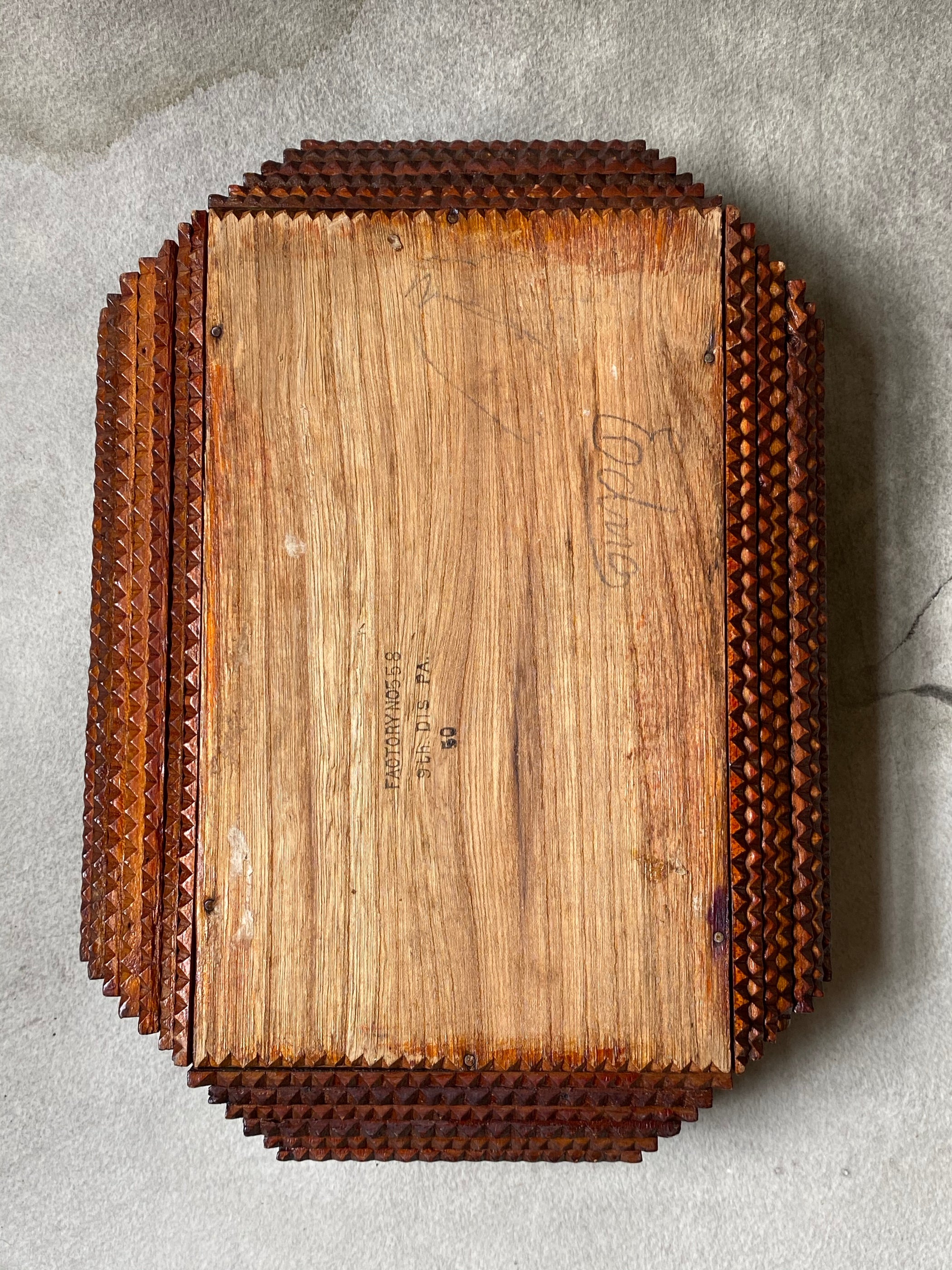 Vintage Tramp Art Handled Cigar Box — Pittsburgh Mercantile