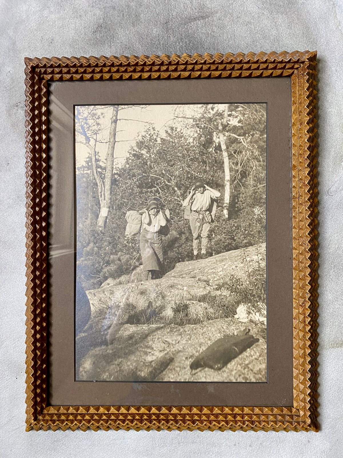 Vintage Tramp Art Picture Frame — Pittsburgh Mercantile